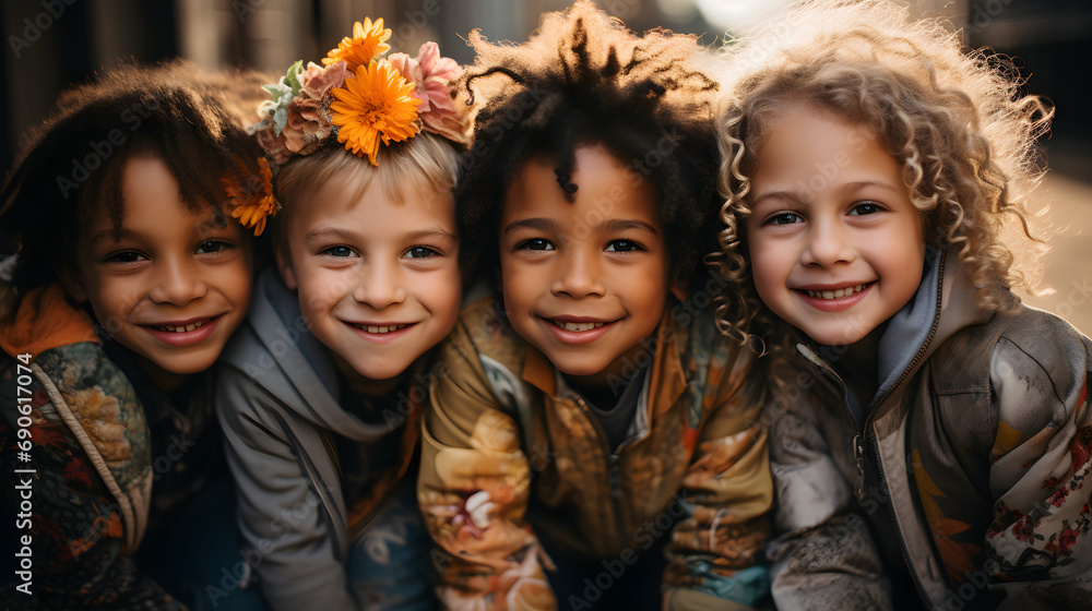 A group of young boy from different races and ethnicities. Who promote ...