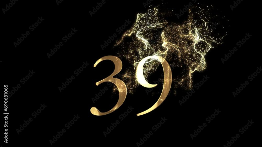 Golden number 39 from particles, numbering, thirty nine, golden numbers ... Golden number 39 from particles, numbering, thirty nine, golden numbers ...