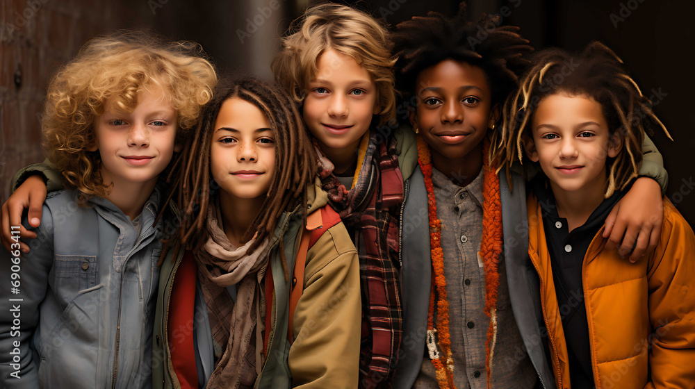 A group of young boy from different races and ethnicities. Who promote ...