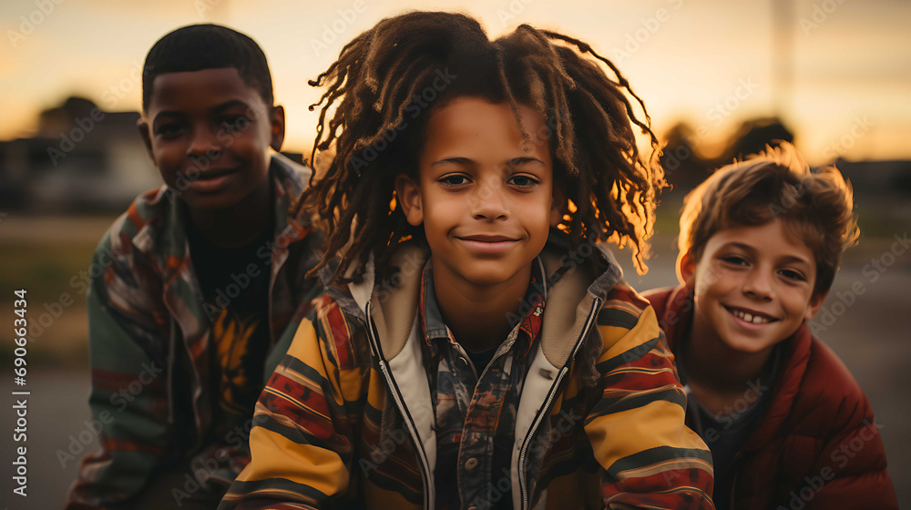 A group of young boy from different races and ethnicities. Who promote ...