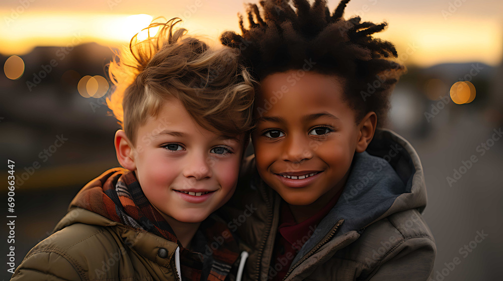 A group of young boy from different races and ethnicities. Who promote ...