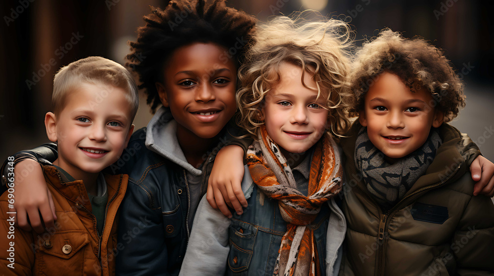 A group of young boy from different races and ethnicities. Who promote ...