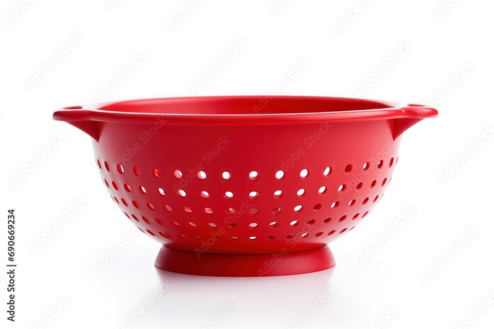 Colander isolated on white background Stock Illustration | Adobe Stock