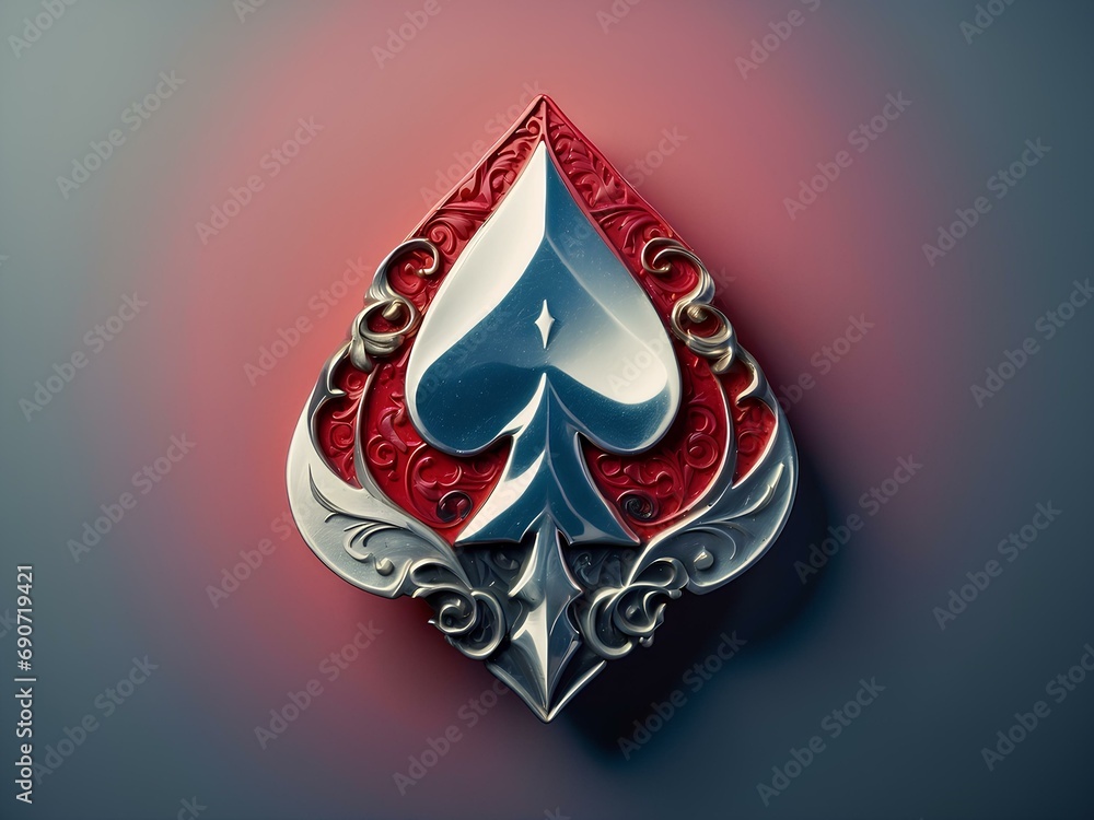 ace card symbol, blank background, for design, isolated Stock ...