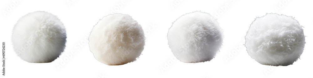 Snowball Hyperrealistic Highly Detailed Isolated On Transparent ...
