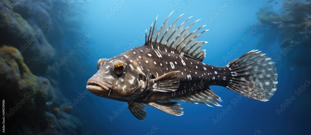 Spotted handfish Brachionichthys hirsutus found in the coastal waters ...