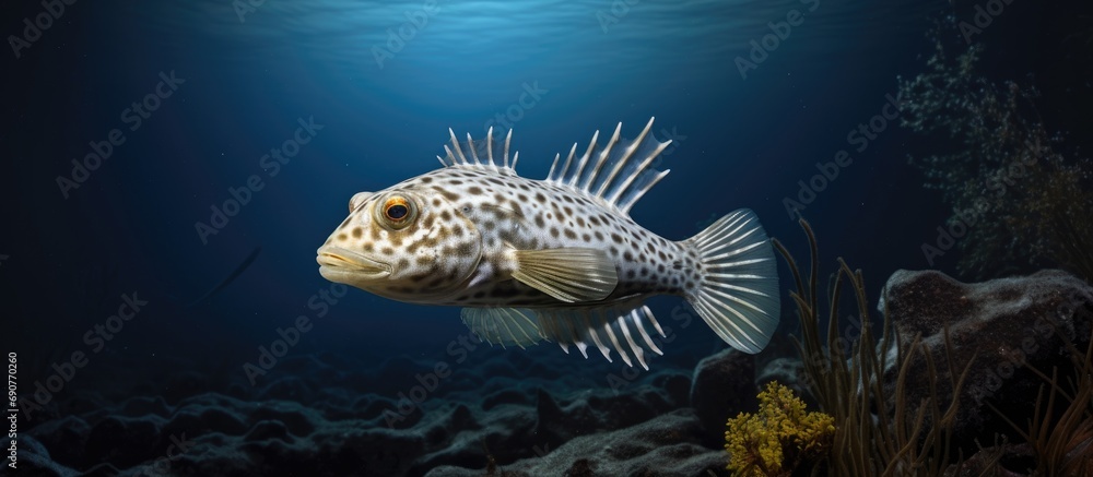 Spotted handfish Brachionichthys hirsutus found in the coastal waters ...