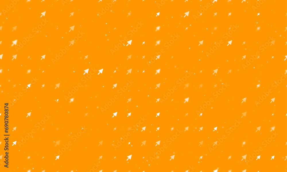 Seamless background pattern of evenly spaced white trowel symbols of ...