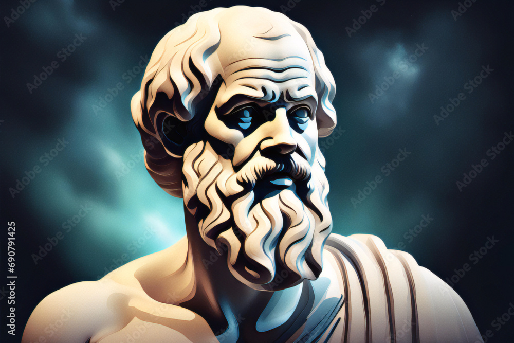Socrates, Greek philosopher from Athens, founder of Western philosophy ...