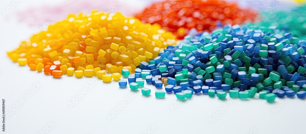 Polymeric granules made of plastic. Stock Photo | Adobe Stock