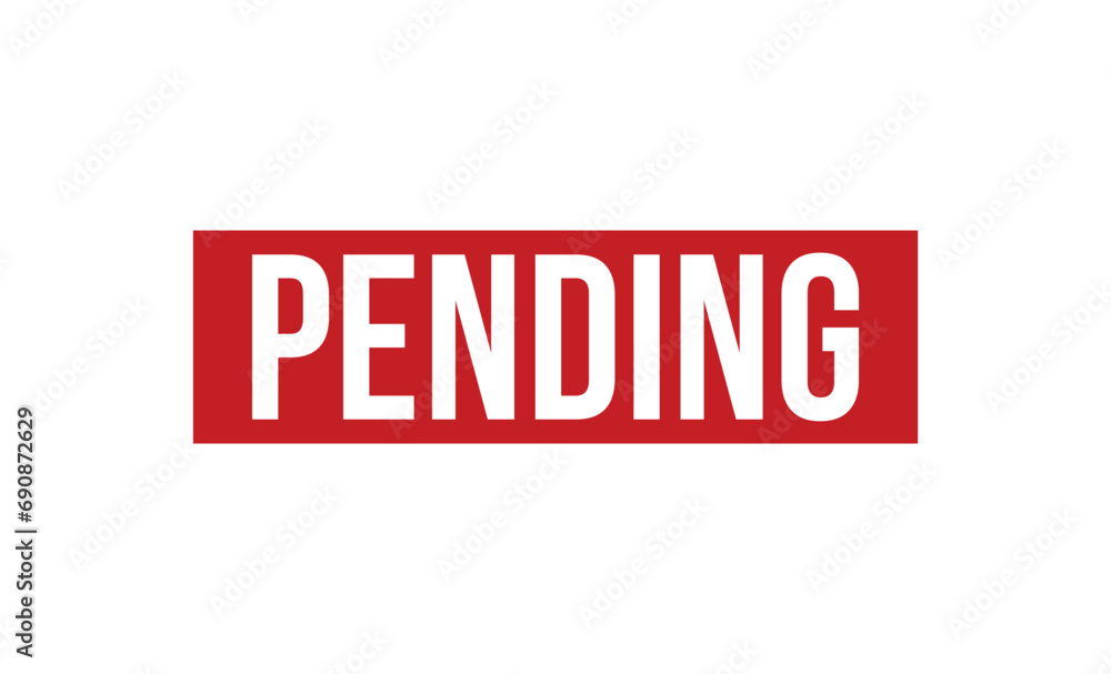 pending stamp red rubber stamp on white background. pending stamp sign ...