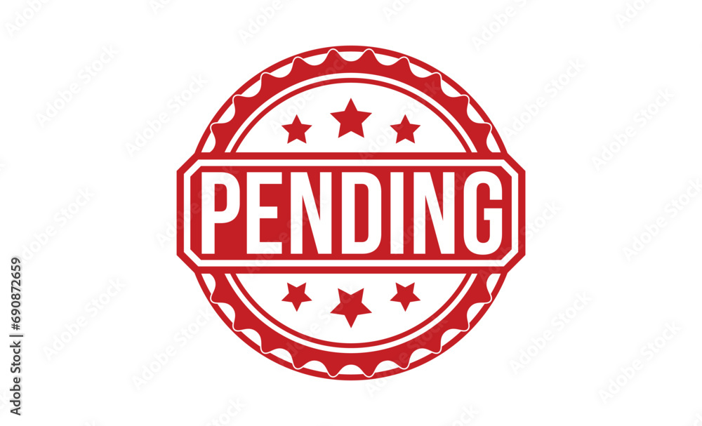 pending stamp red rubber stamp on white background. pending stamp sign ...