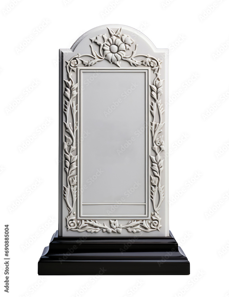 AI-Created Blank Grave Headstone Mock-Up: Customizable Tombstone Canvas ...