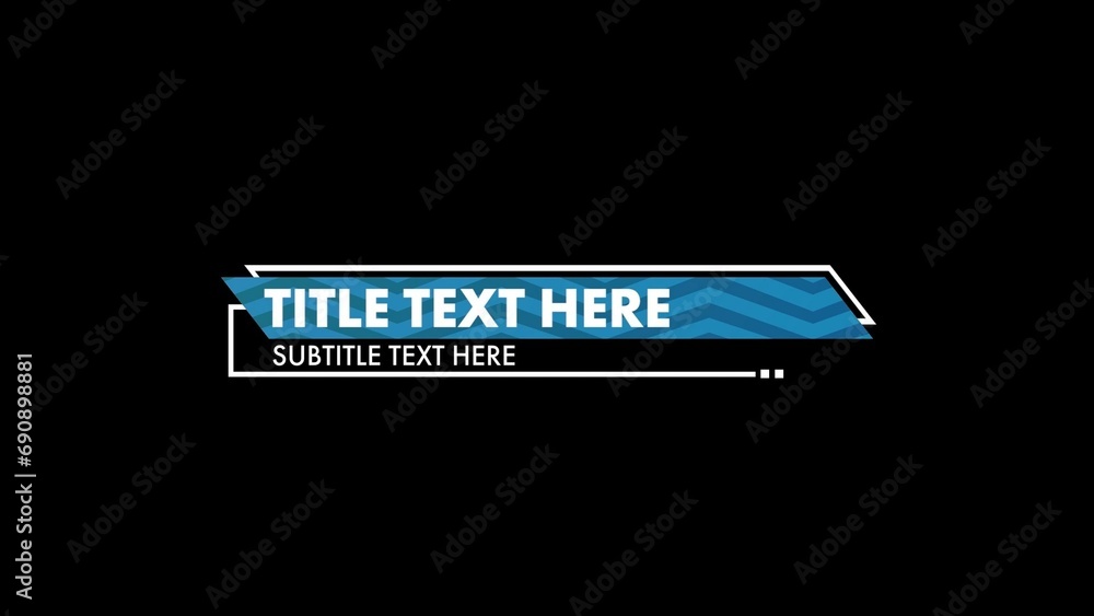 Modern Textured Lower Third Title Animation Stock Template | Adobe Stock