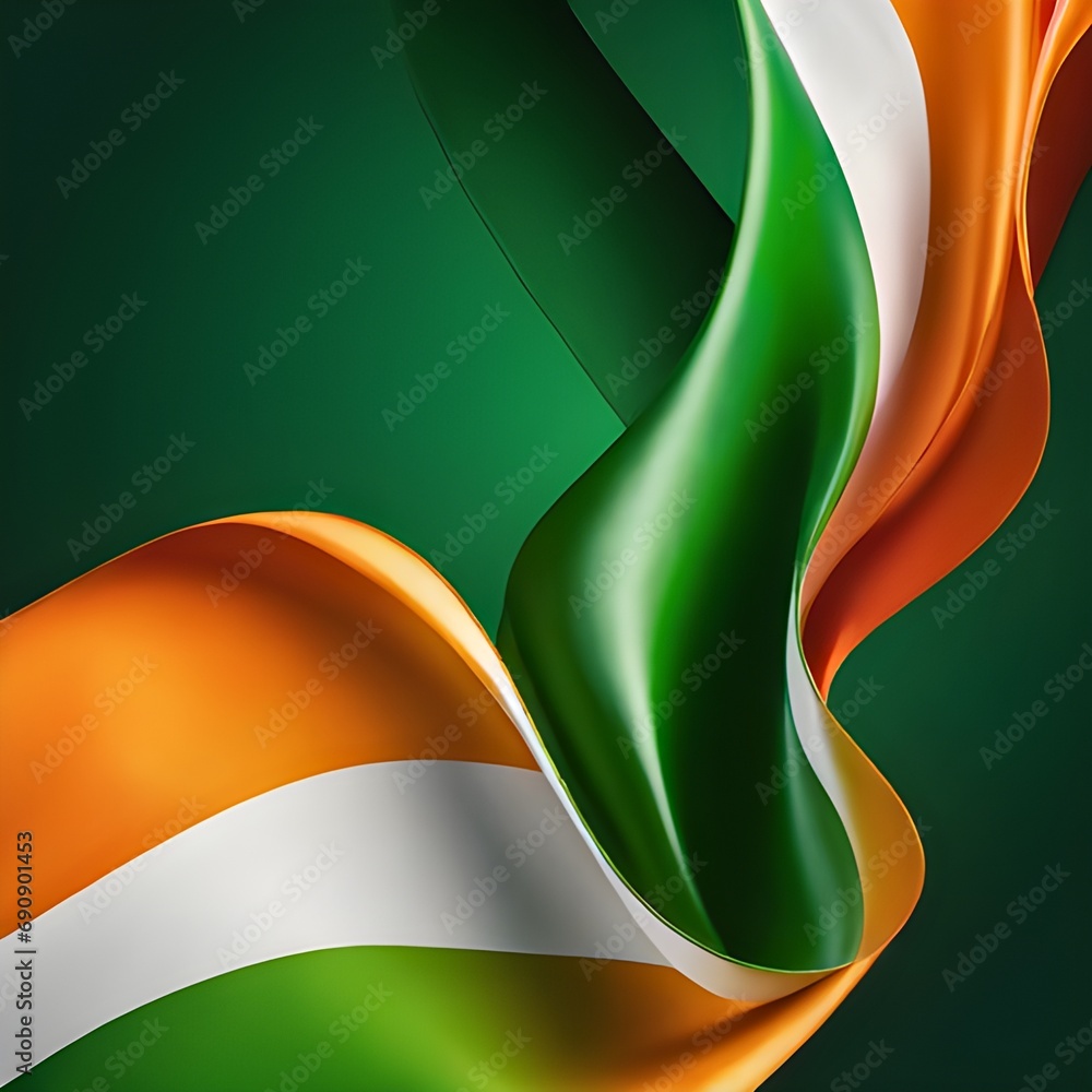 Indian Flag Tri Color Abstract Background For Indefendence Day and ...