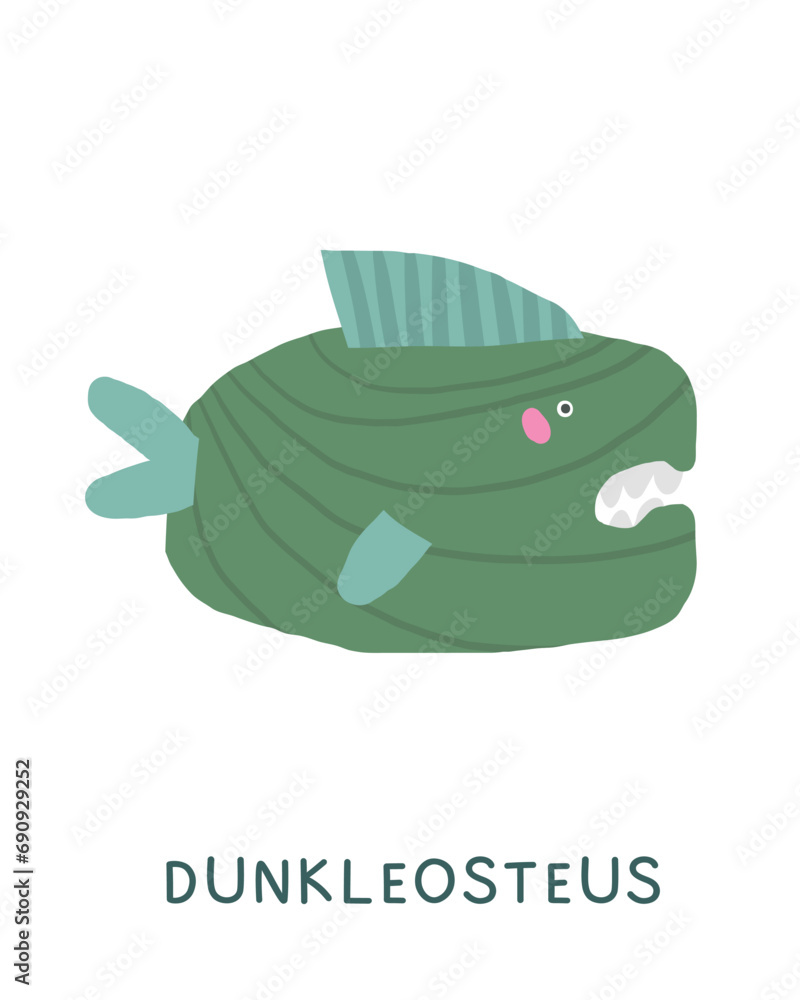 Jurassic Period Underwater Dinosaur Flashcard Learning English Words jurassic-period-underwater-dinosaur-flashcard-learning-english-words