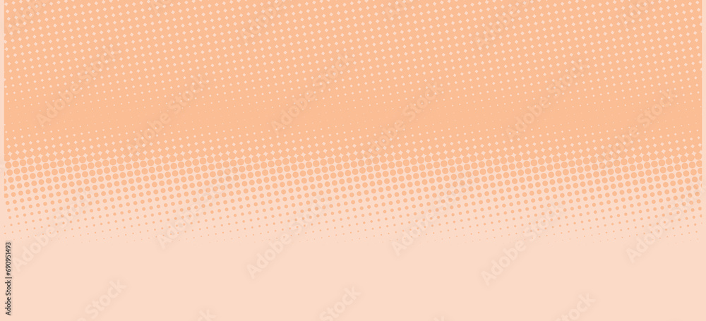 Vector gradient peach fuzz trendy 2024 color comic pop-art halftone ...