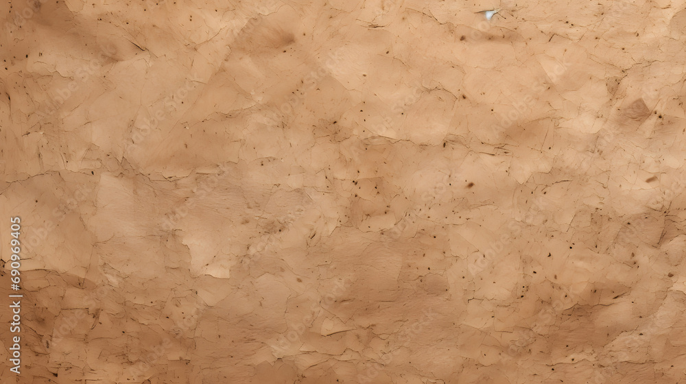 Seamless recycled kraft fiber paper background texture overlay ...