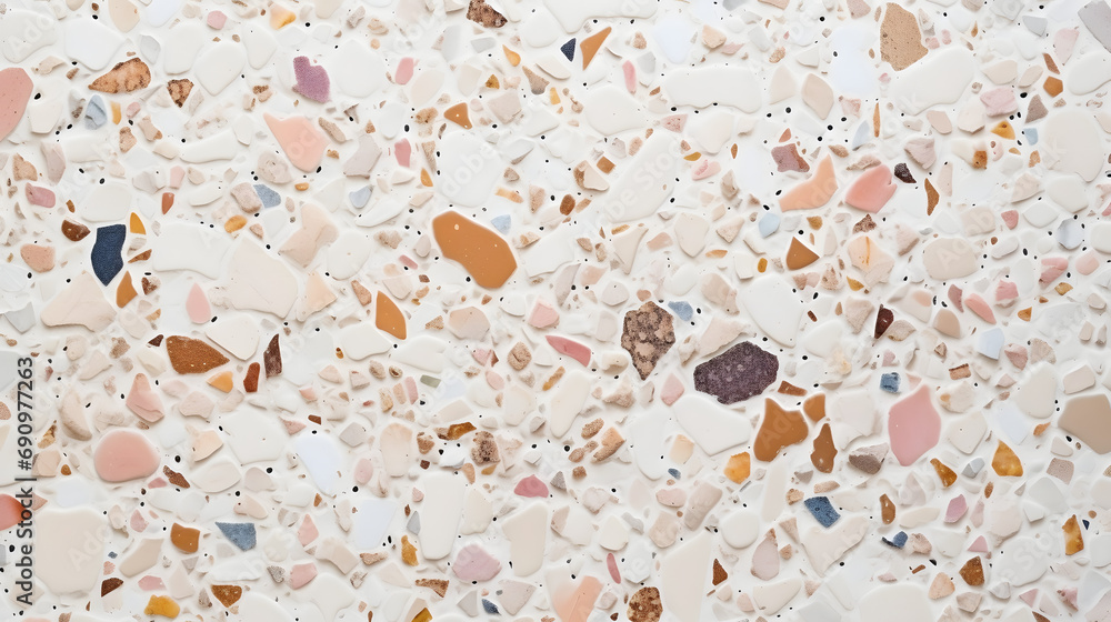 Terrazzo marble flooring seamless texture. Natural stones, granite ...