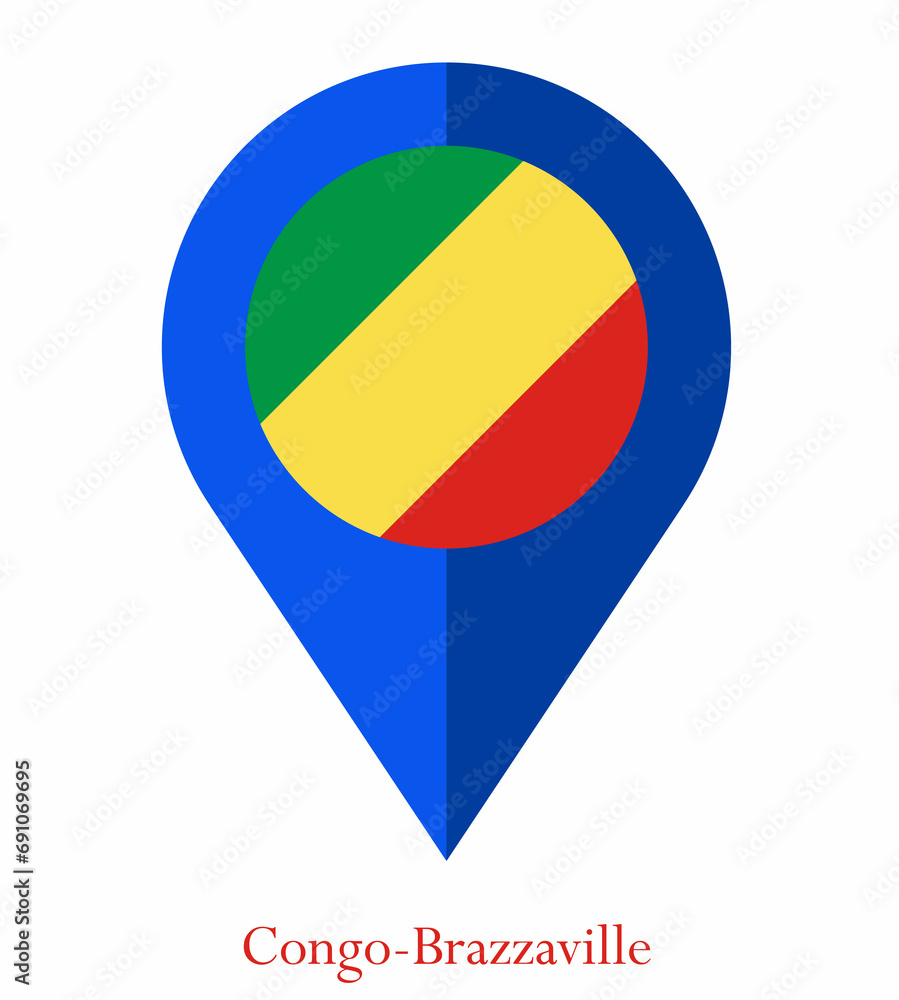 Flag Of Congo Brazzaville Congo Brazzaville Flag Vector Illustration National Flag Of Congo