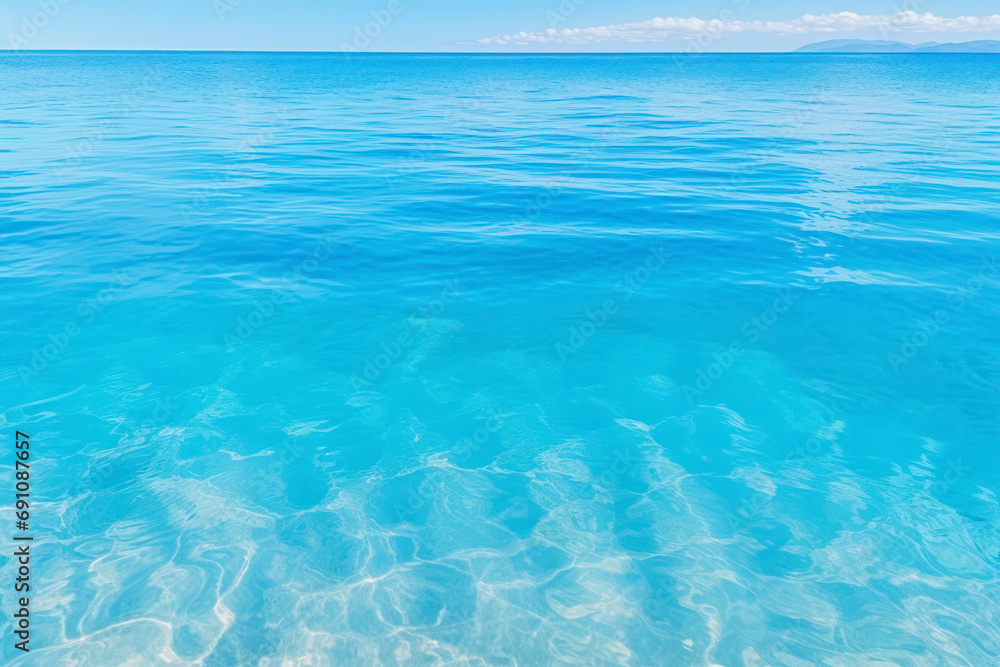Calm clear blue sea water background. Blue azure sea water, texture ...