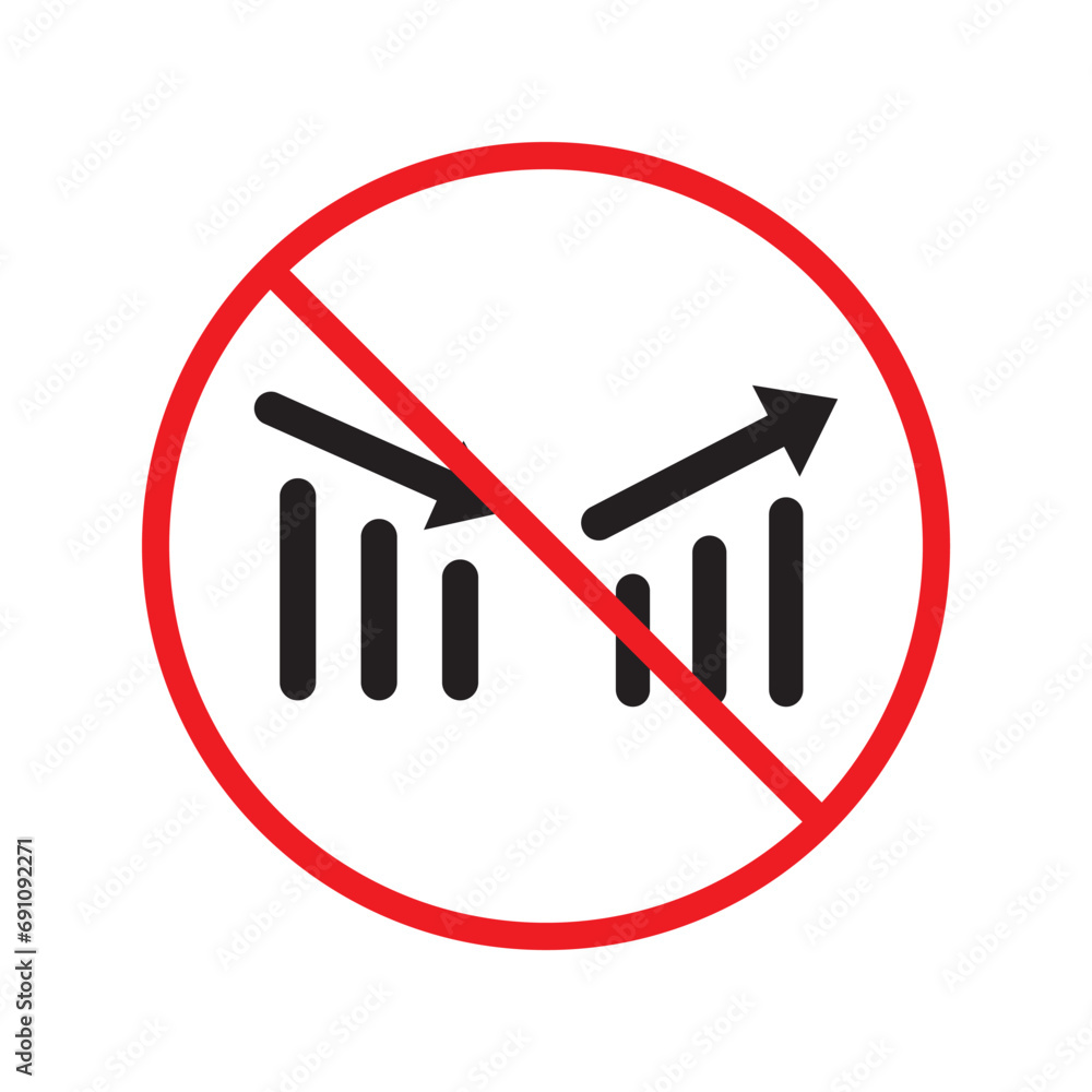 Forbidden prohibited warning, caution, attention, restriction label ...