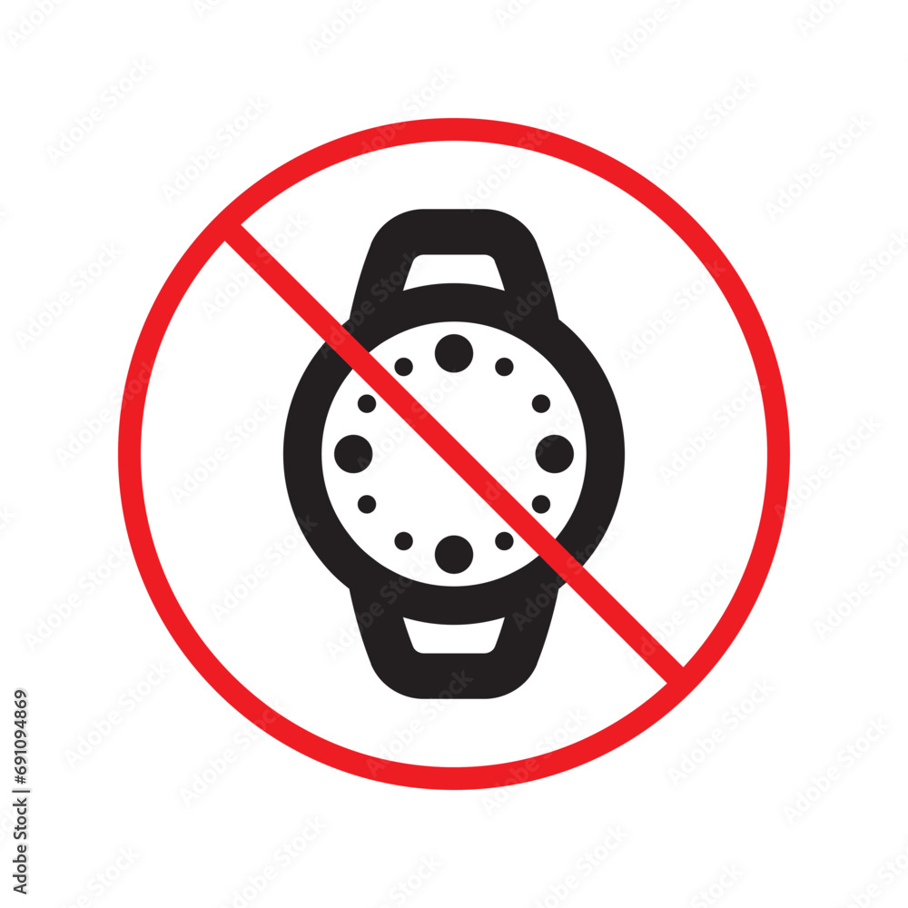 Forbidden Prohibited Warning, caution, attention, restriction label ...