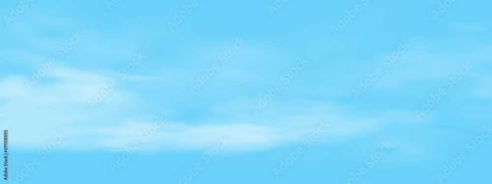 Sky Blue,Cloud Background,Horizon Clear Spring Sky in Morning by the ...