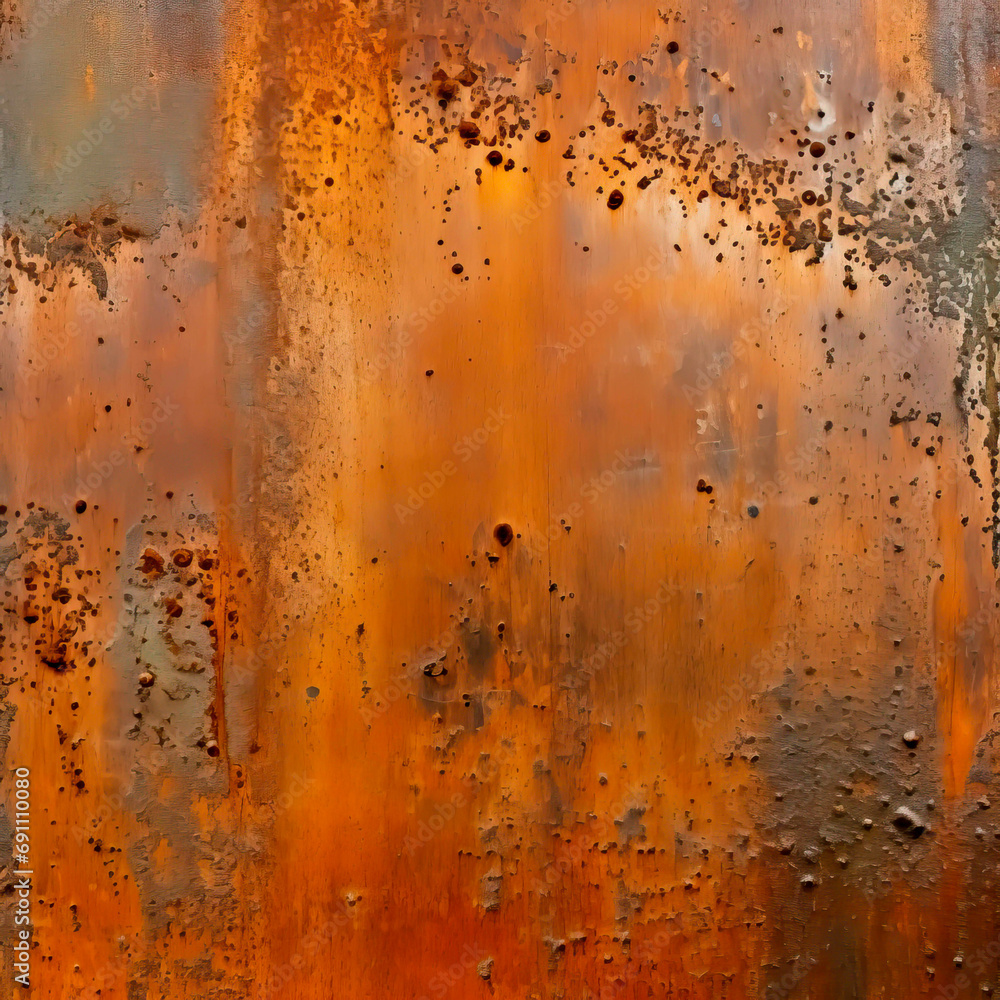 Rusted metal surface texture, rich orange and brown tones with corrosion detail. Stock-Foto ...