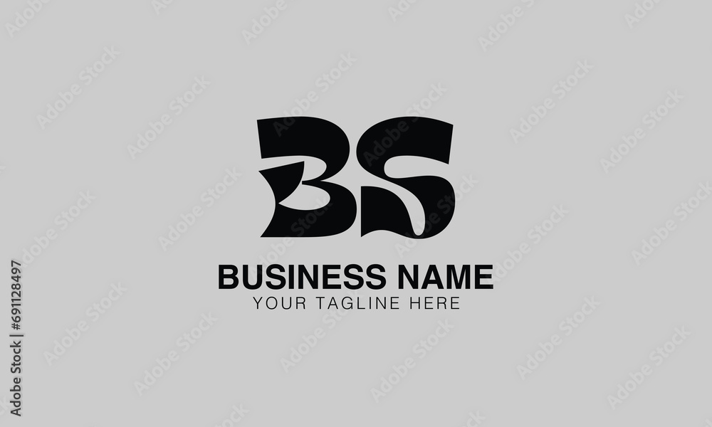 BS B bs initial logo | initial based abstract modern minimal creative ...