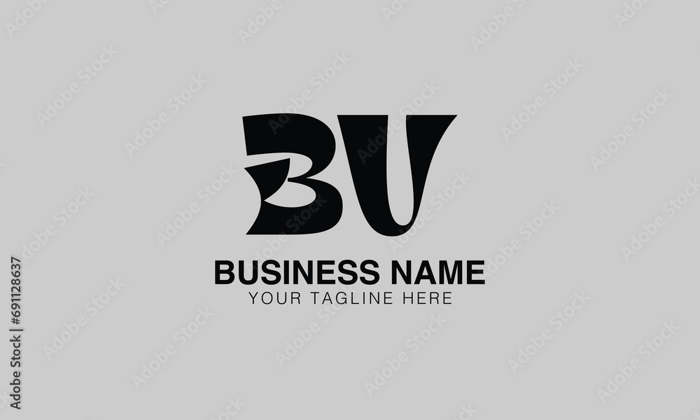 BV B bv initial logo | initial based abstract modern minimal creative ...