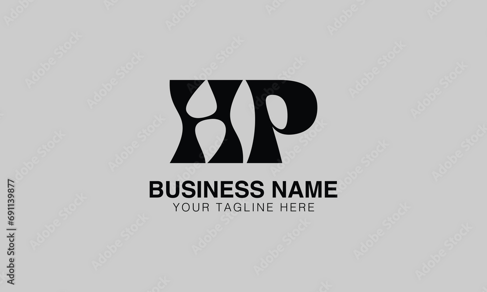 HP H hp initial logo | initial based abstract modern minimal creative ...