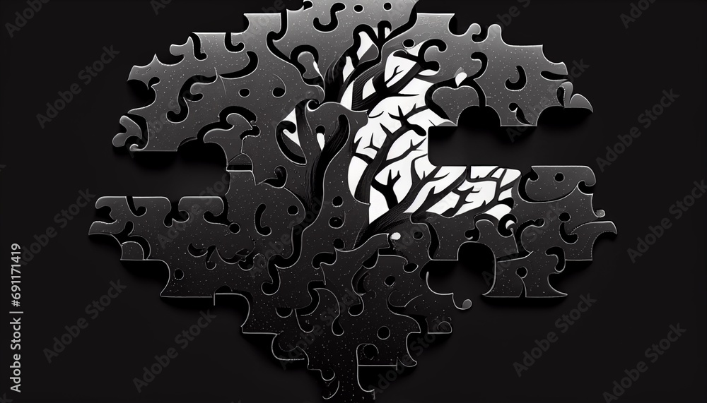 A memorable logo featuring negative space shaping a hidden puzzle piece ...