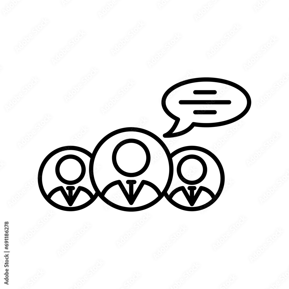 Expert Opinion Icon. social customer survey or review through feedback ...