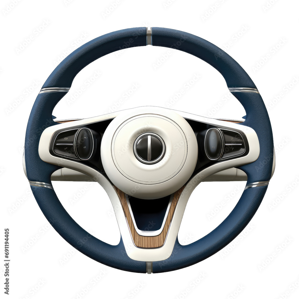Steering wheel isolated on transparent or white background, png Stock ...