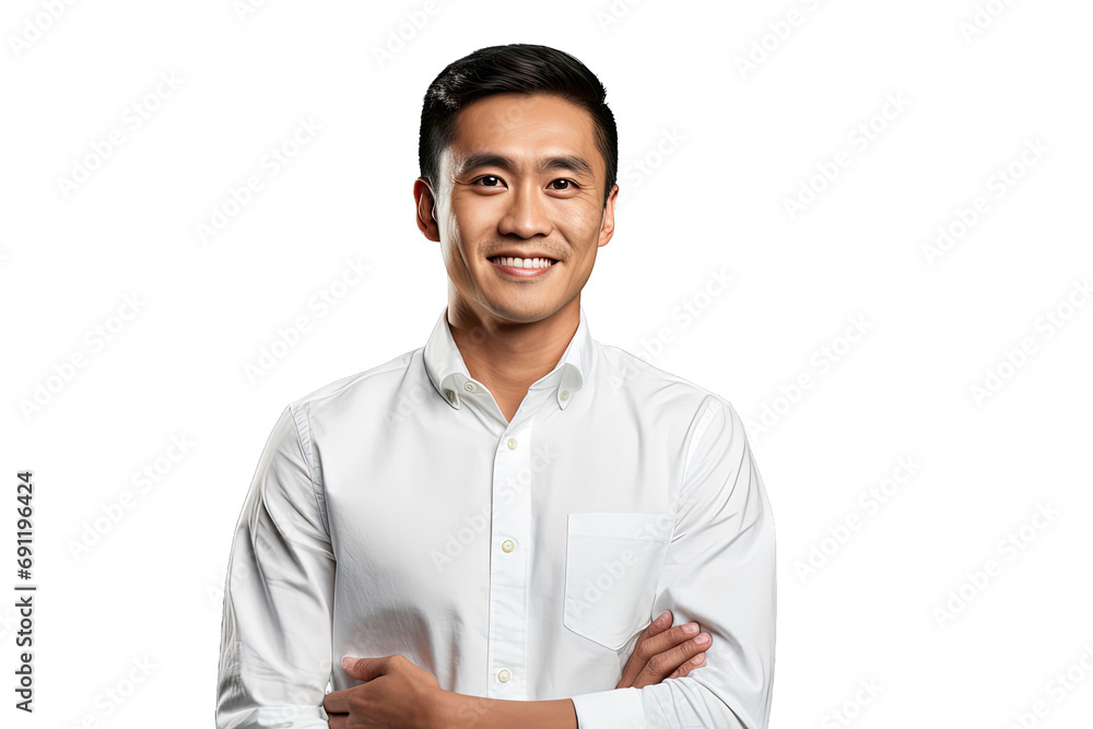 Close up of a happy chinese man Stock Photo | Adobe Stock