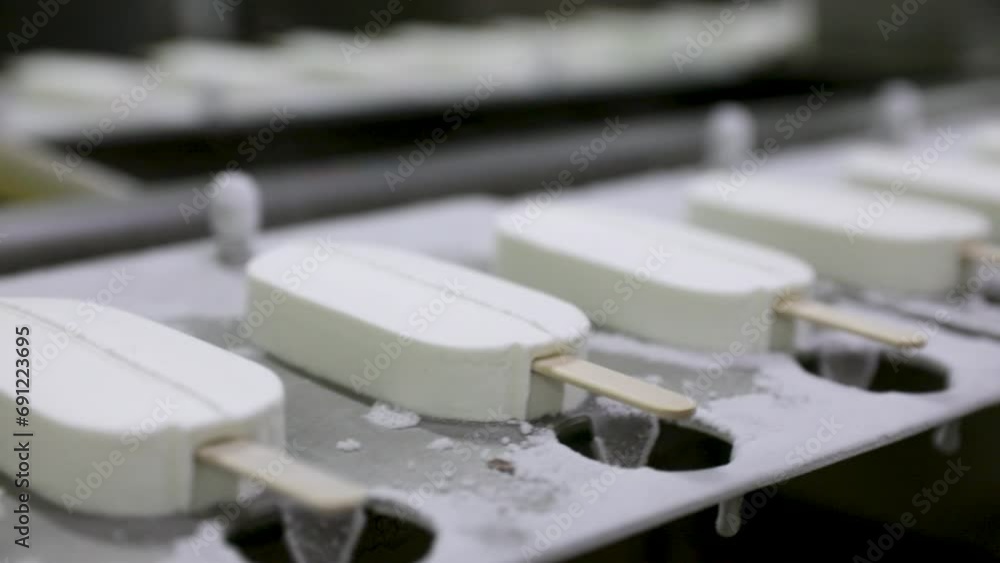 Vidéo Stock Food industry. Automation and technology. Industrial ice ...