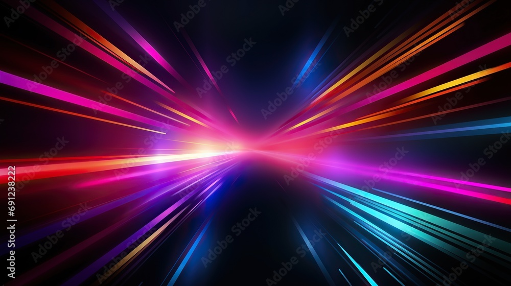 Fast dynamic Background.Abstract city street light effect. lighting ...