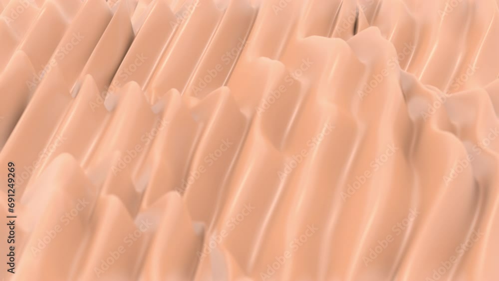 Peach fuzz Pantone Color year 2024, 3d abstract flow background ...