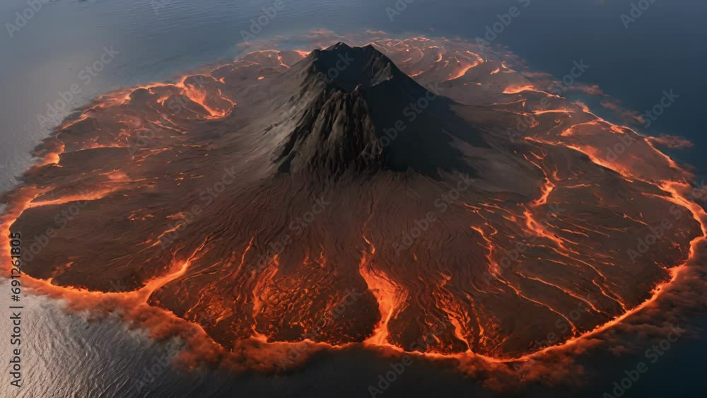 flew over archipelago helicopter, pilot pointed different islands ...