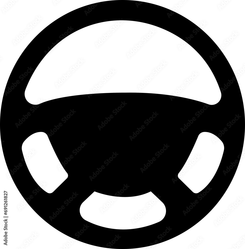 Steering wheel icon. Car, auto vector Flat icon. Automobile, machine ...