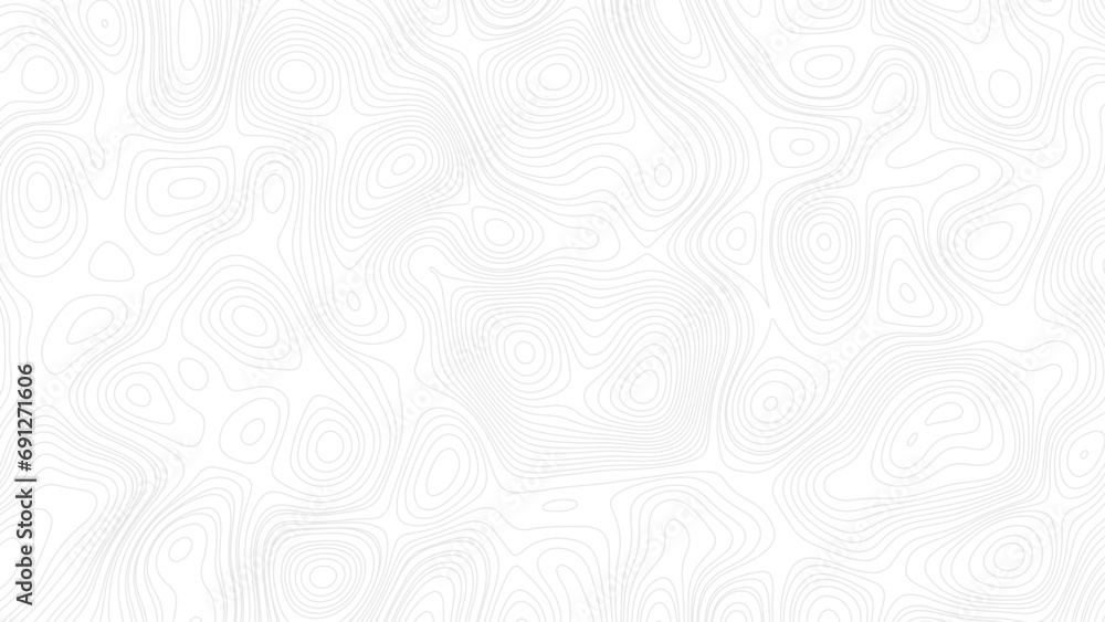 Black on white contours vector topography stylized height of the lines ...