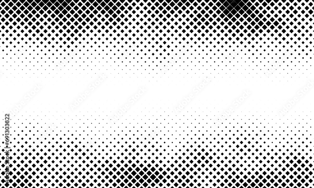 Halftone pixelated gradient background. Faded square particles texture ...