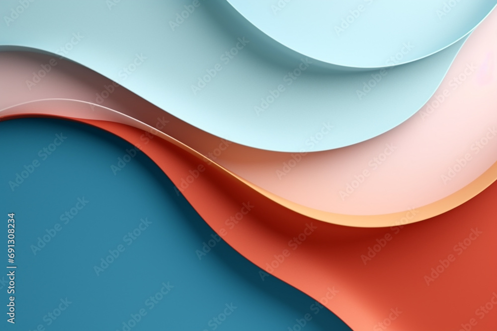 Abstract papercut style design for background for placards, poster ...