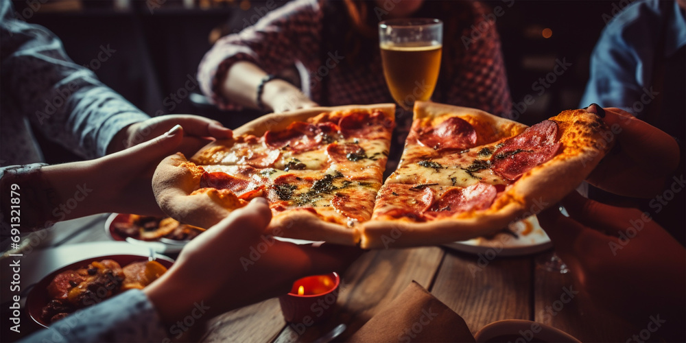 "Friends and flavors collide—a pizza party at home, turning ordinary ...