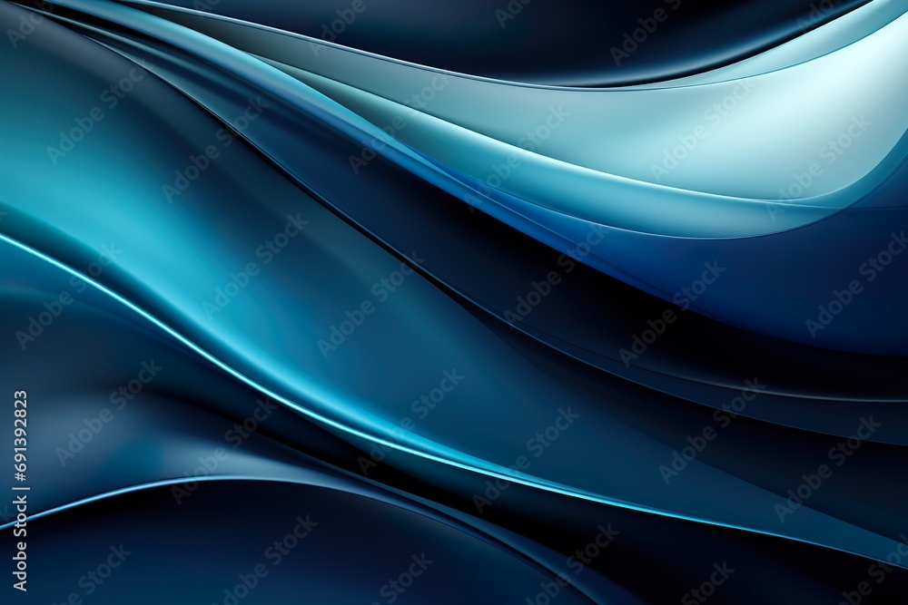 Fond d'écran d'une vague bleue design. Wallpaper of a blue wave design ...