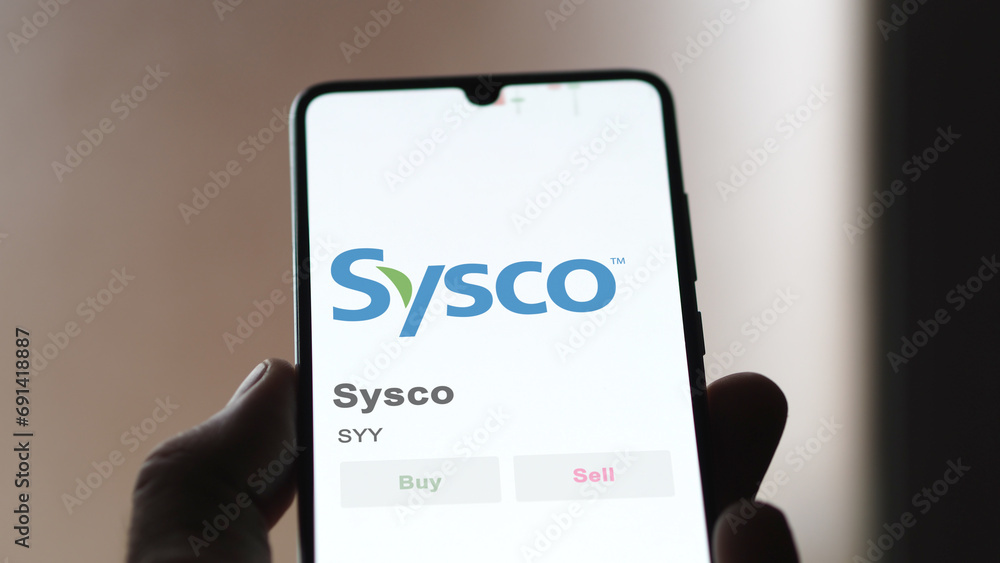 Foto de November 27st 2023 Houston, Texas. The logo of Sysco on the ...
