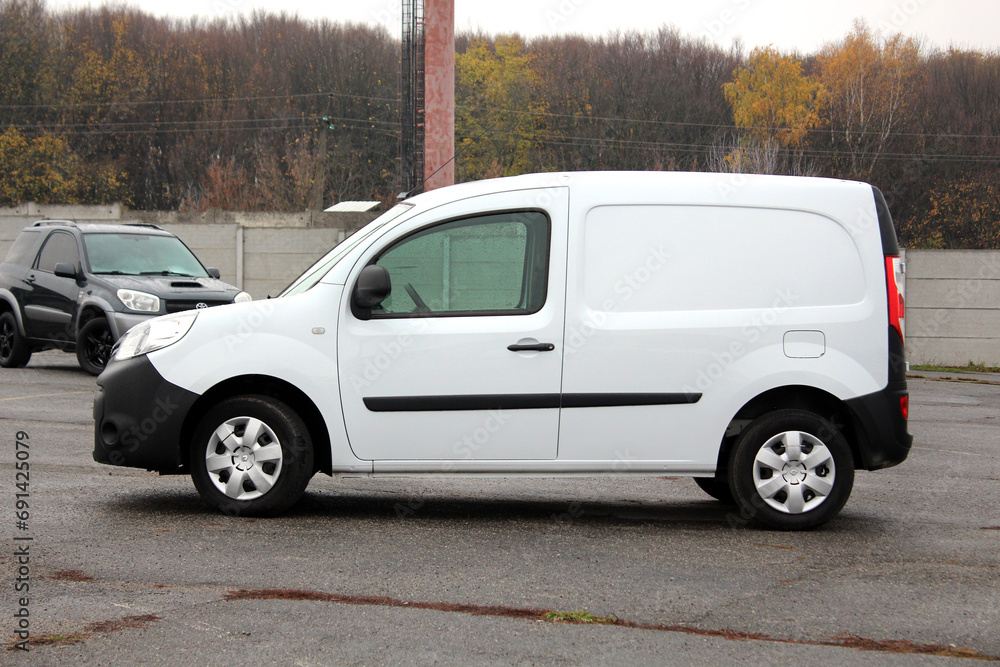 Vinnytsia, Ukraine; November 08, 2023. White Renault Kangoo Cargo Van ...