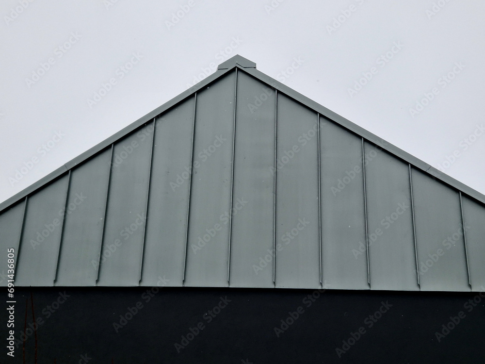 cladding of the roof and perimeter with sheet metal, protects against ...