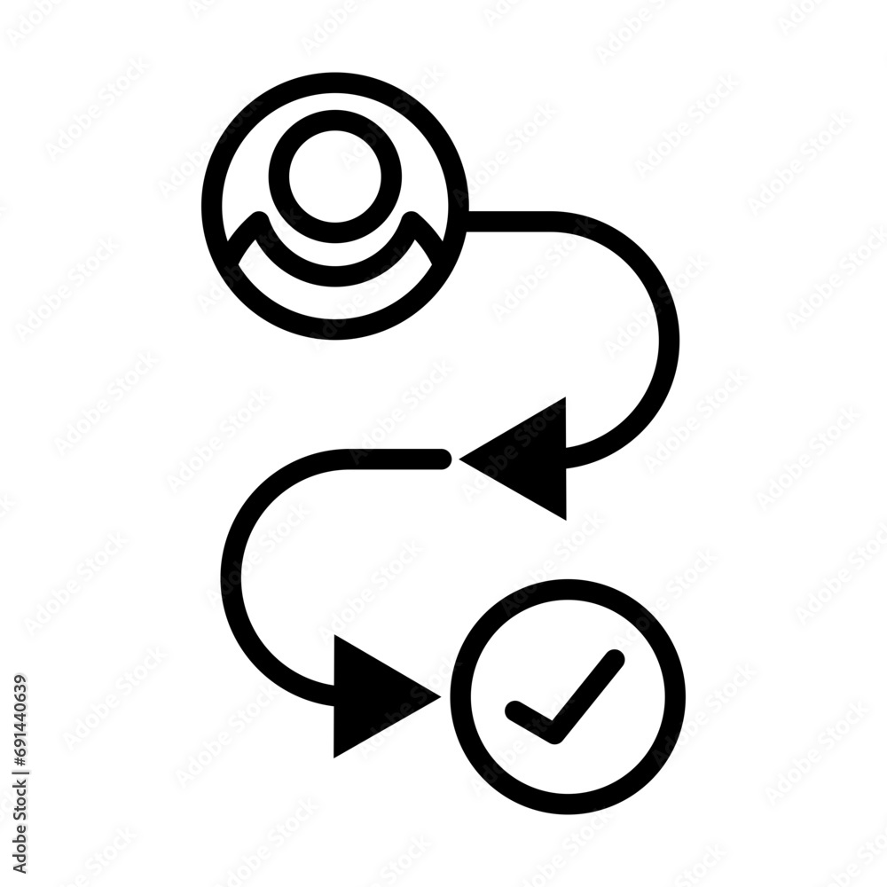 Customer Journey icon. buyer, client or user sale funnel to make ... Customer Journey icon. buyer, client or user sale funnel to make ...